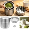 1-Pack Matcha Powder Sifter and Storage Tin Set, Stainless Steel Matcha ...