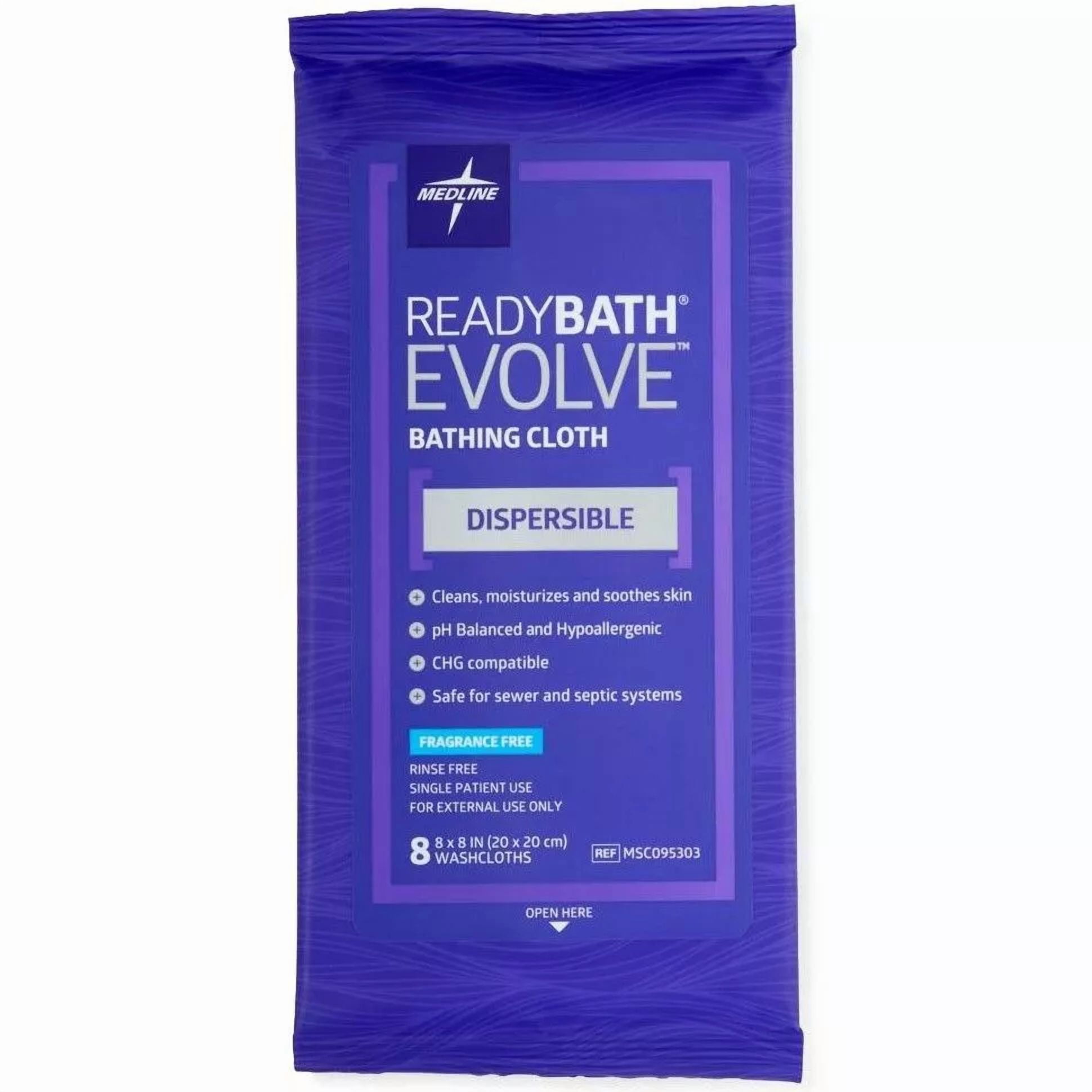 *1-Pack* Medline Readybath Evolve Bathing Cloth Fragrance Free ...
