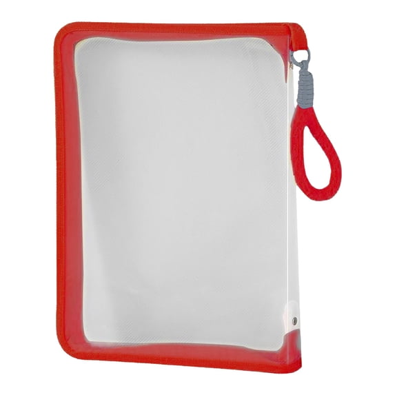 1 Pack Mesh Zipper Pouch with Handle, A4 Letter Size Document Organizer ...