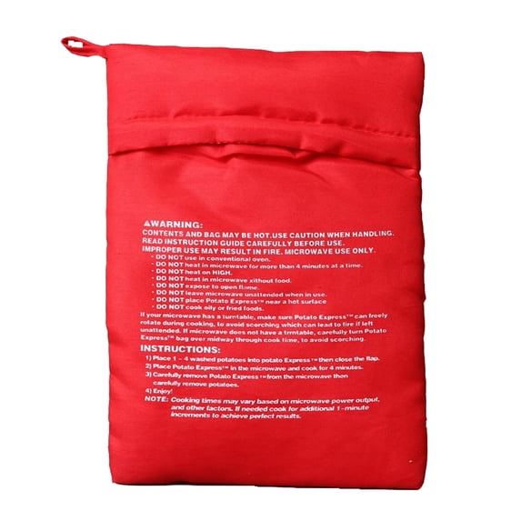 1 Pack Microwave Potato Bag Reusable Baked Potato Pouch Bag - Walmart.com