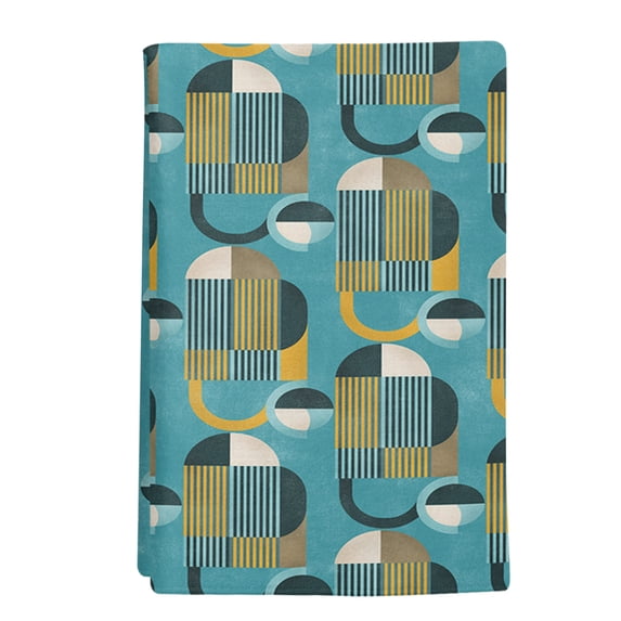 1 Pack Middle Ages Kitchen Towels Abstract Geometric Green Decorative ...