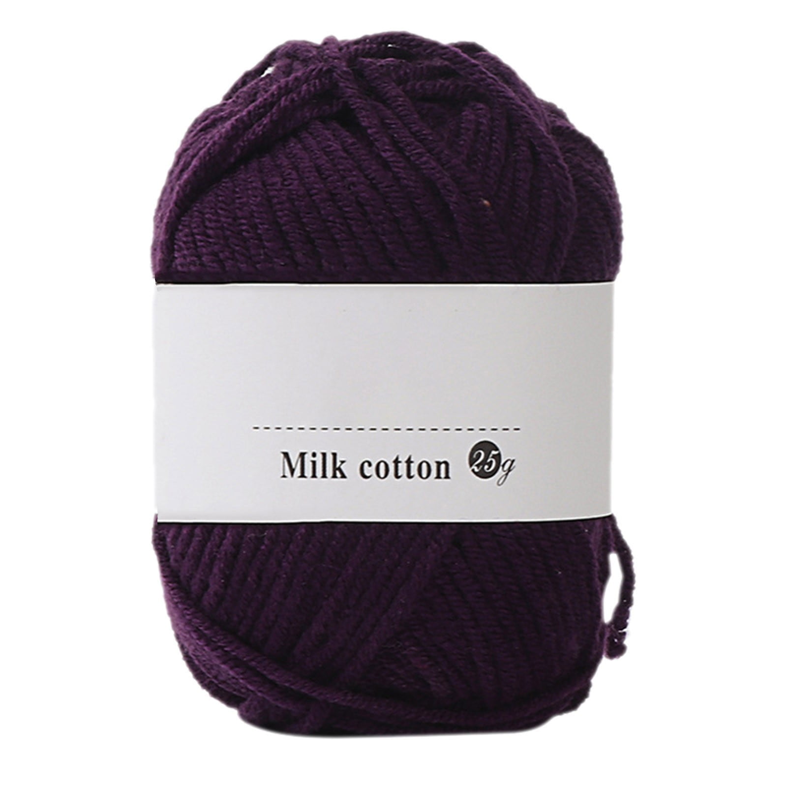 1 Pack Milk Cotton Yarn for Crocheting, 25g Yarn for Crocheting Soft ...