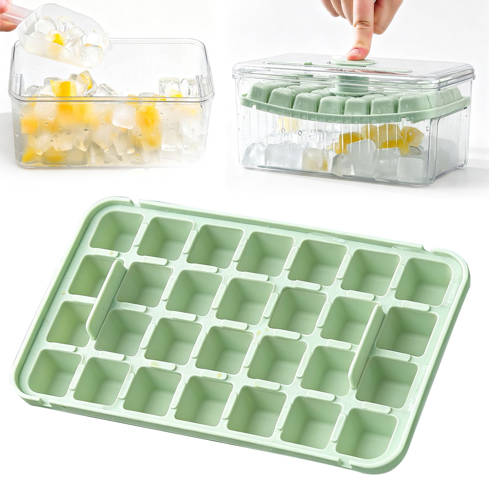 1 Pack Mini Ice Cube Trays, Pebble Ice Tray For Making Crushed Pebble ...