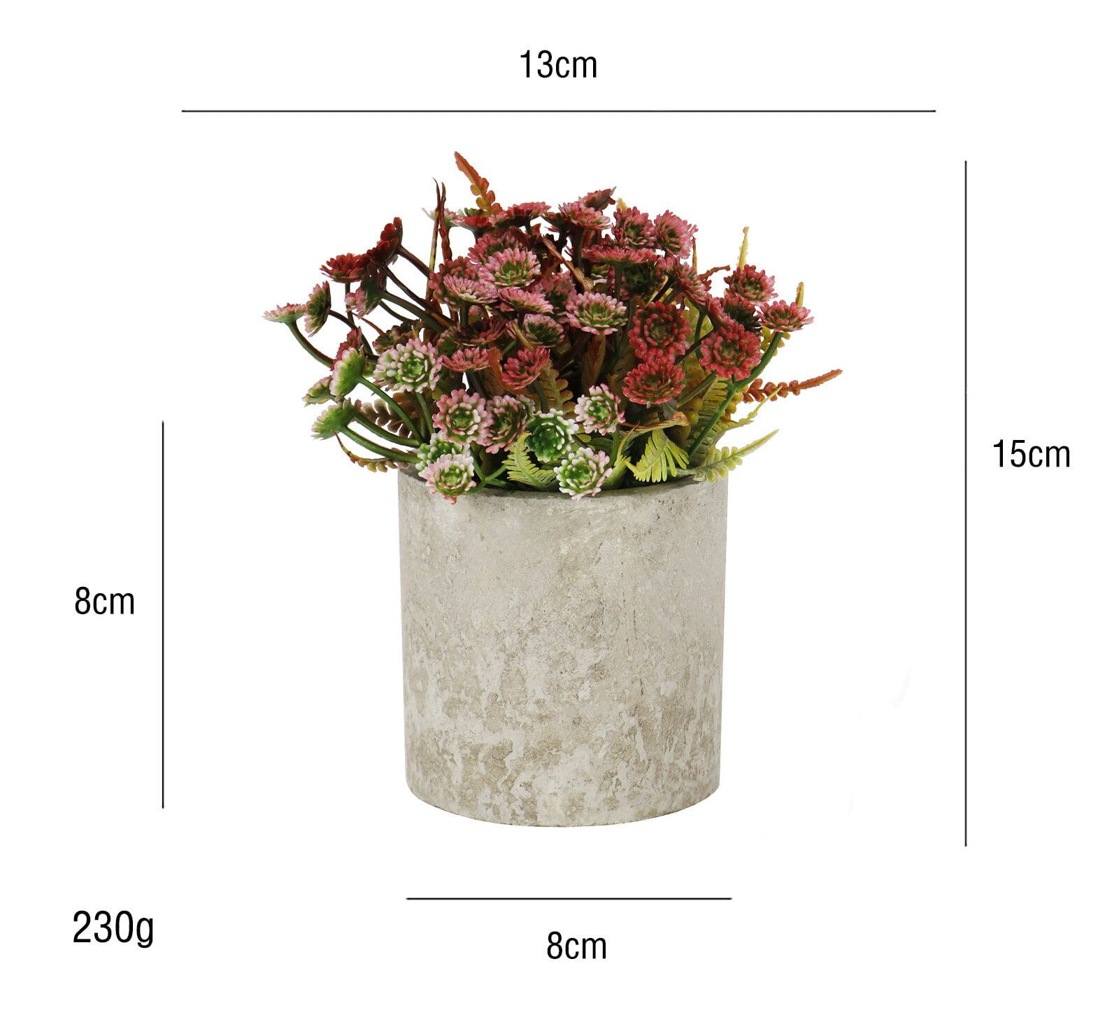 1 Pack Mini Potted Fake Plants, Artificial Greenery Potted Plants with ...