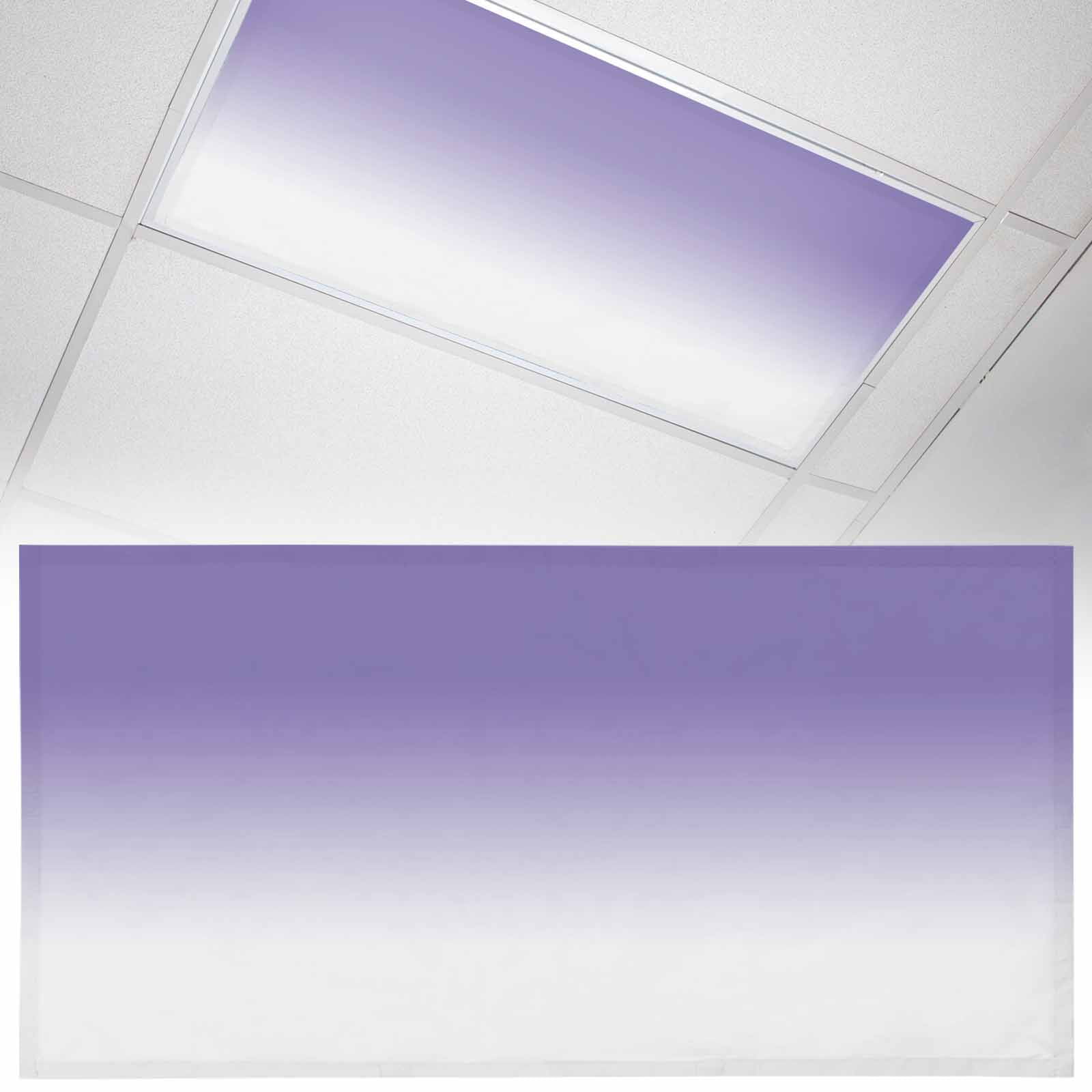 1 Pack Minimalist Purple Fluorescent Light Covers for Ceiling Lights ...