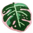 1 Pack Monstera Leaf Bath Mat, Non-Slip Plush Bathroom Rug, Absorbent ...