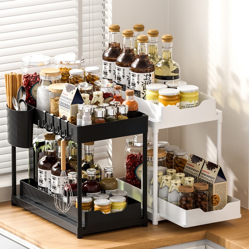 1 Pack Multi-Purpose Pull-Out Storage Organizers, Under Sink Organizers ...