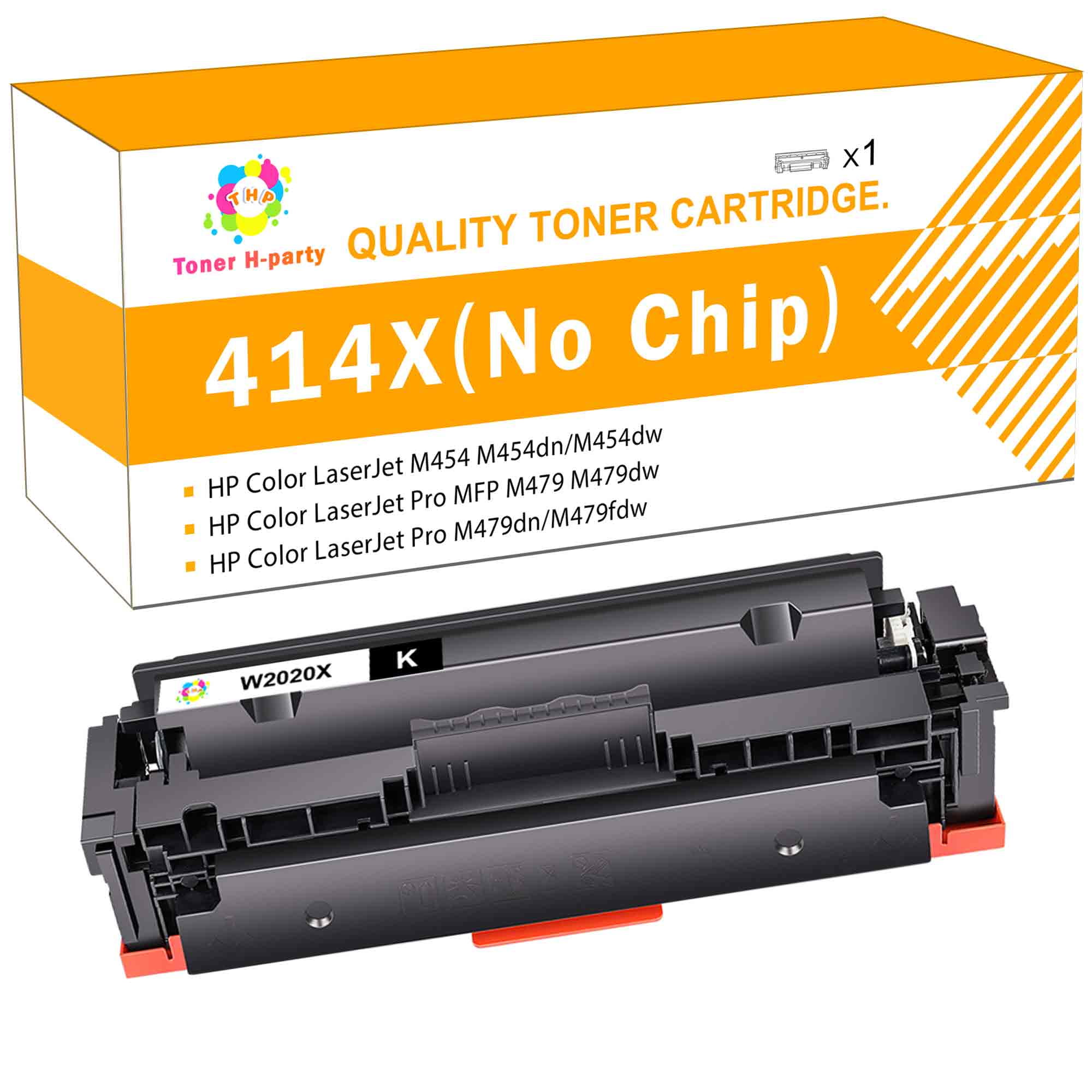 1-Pack NO-CHIP 414X 414A Toner Cartridge Compatible for HP 414X W2020X ...