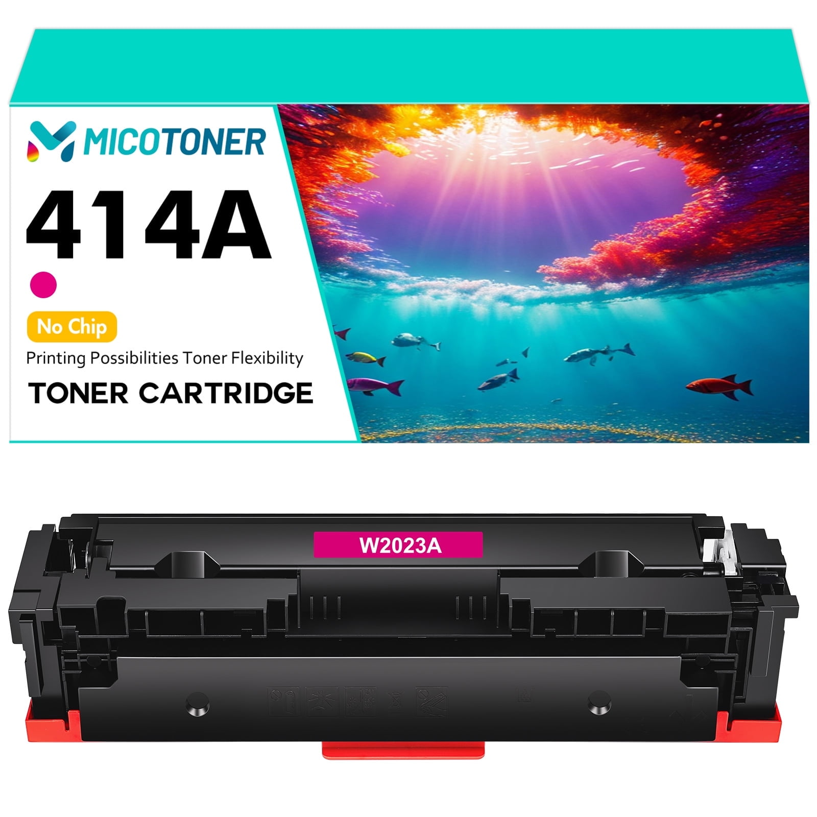 1-Pack NO Chip Compatible Toner Cartridge for HP 414A W2023A Color ...