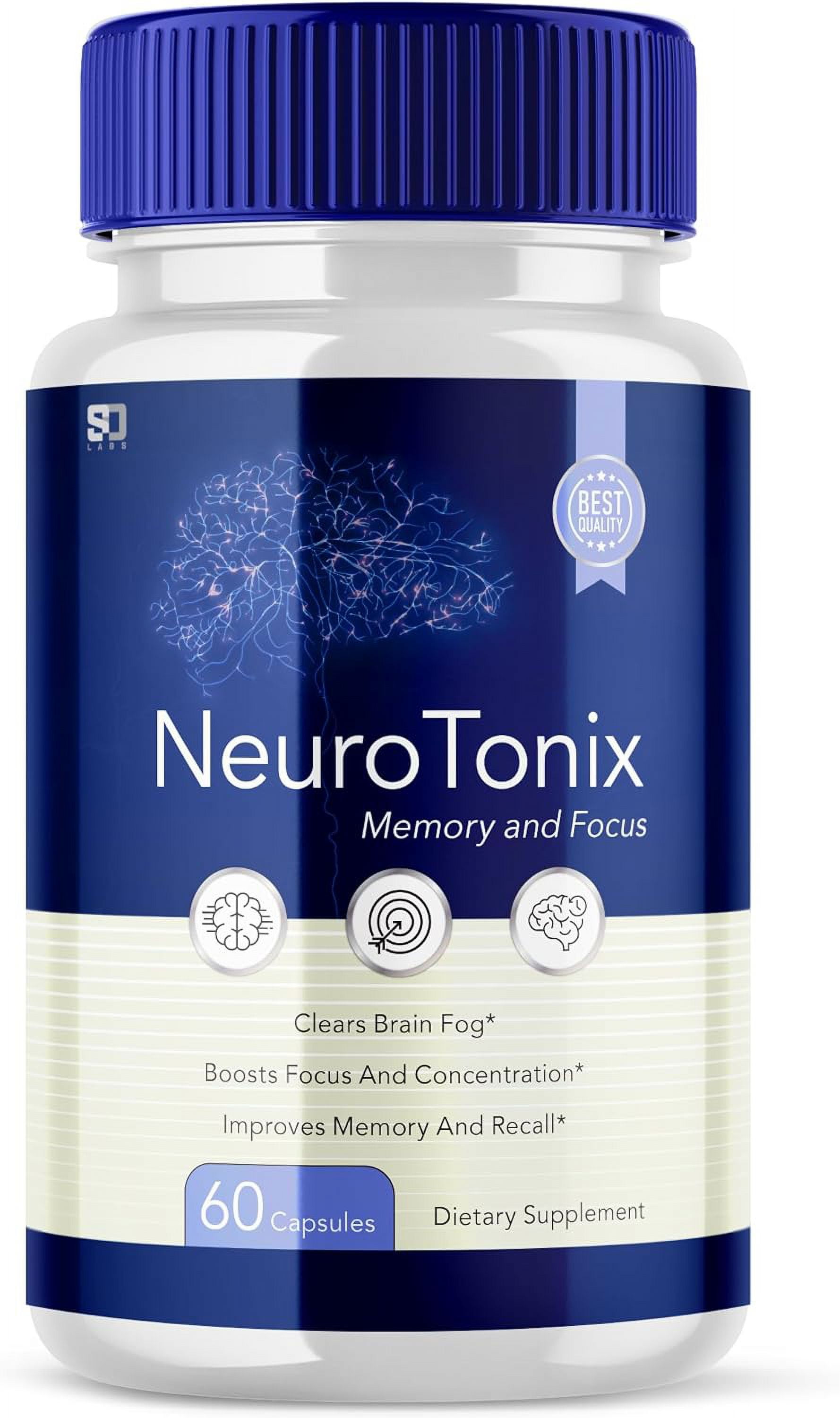 (1 Pack) NeuroTonix - Neuro Tonix - Memory Booster Dietary Supplement ...