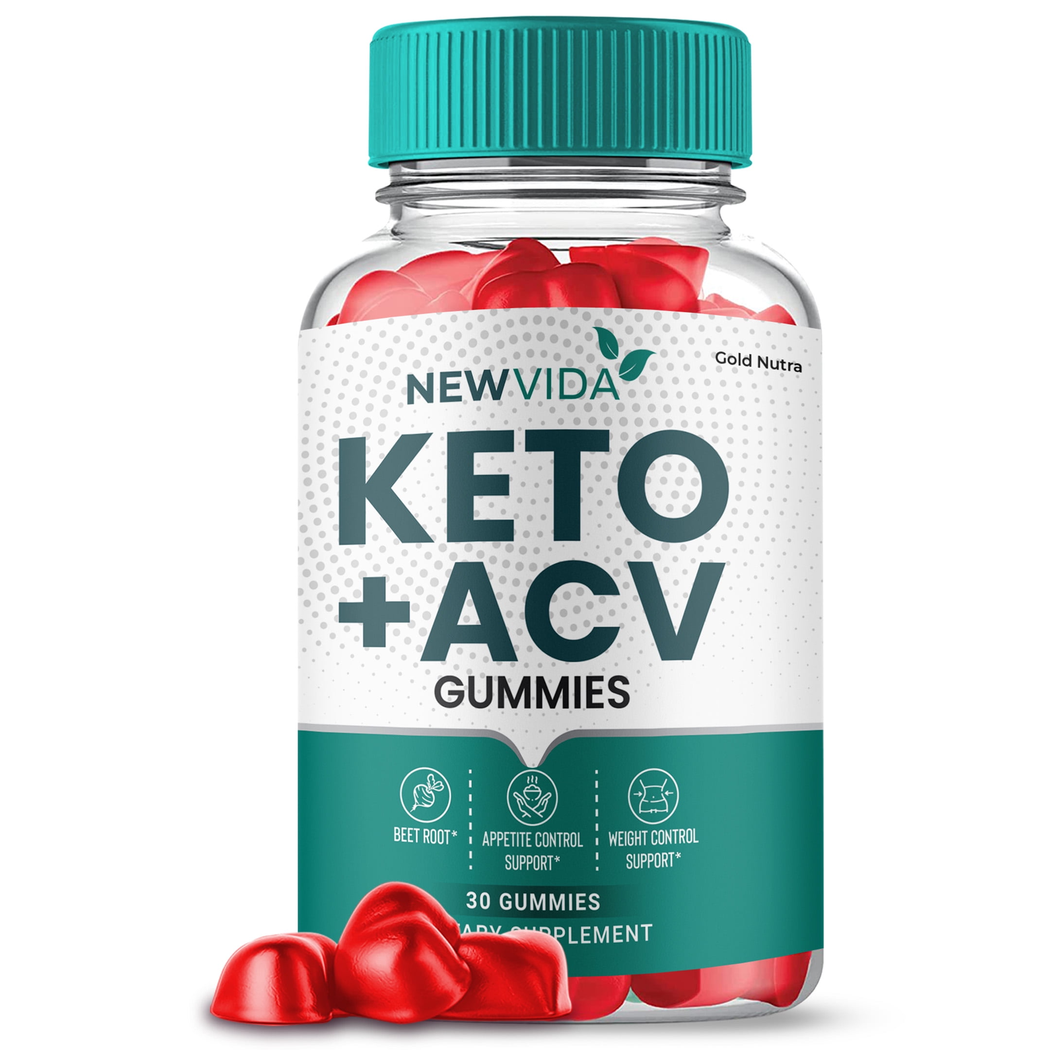 (1 Pack) New Vida Keto ACV Gummies, Apple Cider Vinegar, Max Strength ...