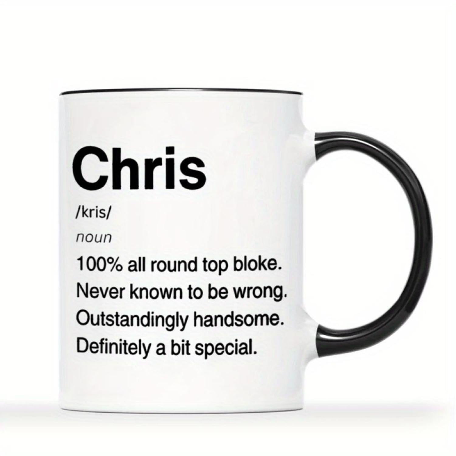 1 Pack One Chris Definition Ceramic Coffee Mug 11oz Insulated Reusable ...