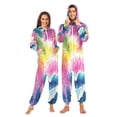 1-Pack Onesie Adult Hooded Pajamas, Soft Fleece Full Zip One Piece ...