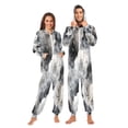 1-Pack Onesie Adult Hooded Pajamas, Soft Fleece Full Zip One Piece ...