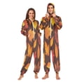 1-Pack Onesie Adult Hooded Pajamas, Soft Fleece Full Zip One Piece ...