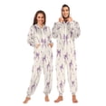 1-Pack Onesie Adult Hooded Pajamas, Soft Fleece Full Zip One Piece ...