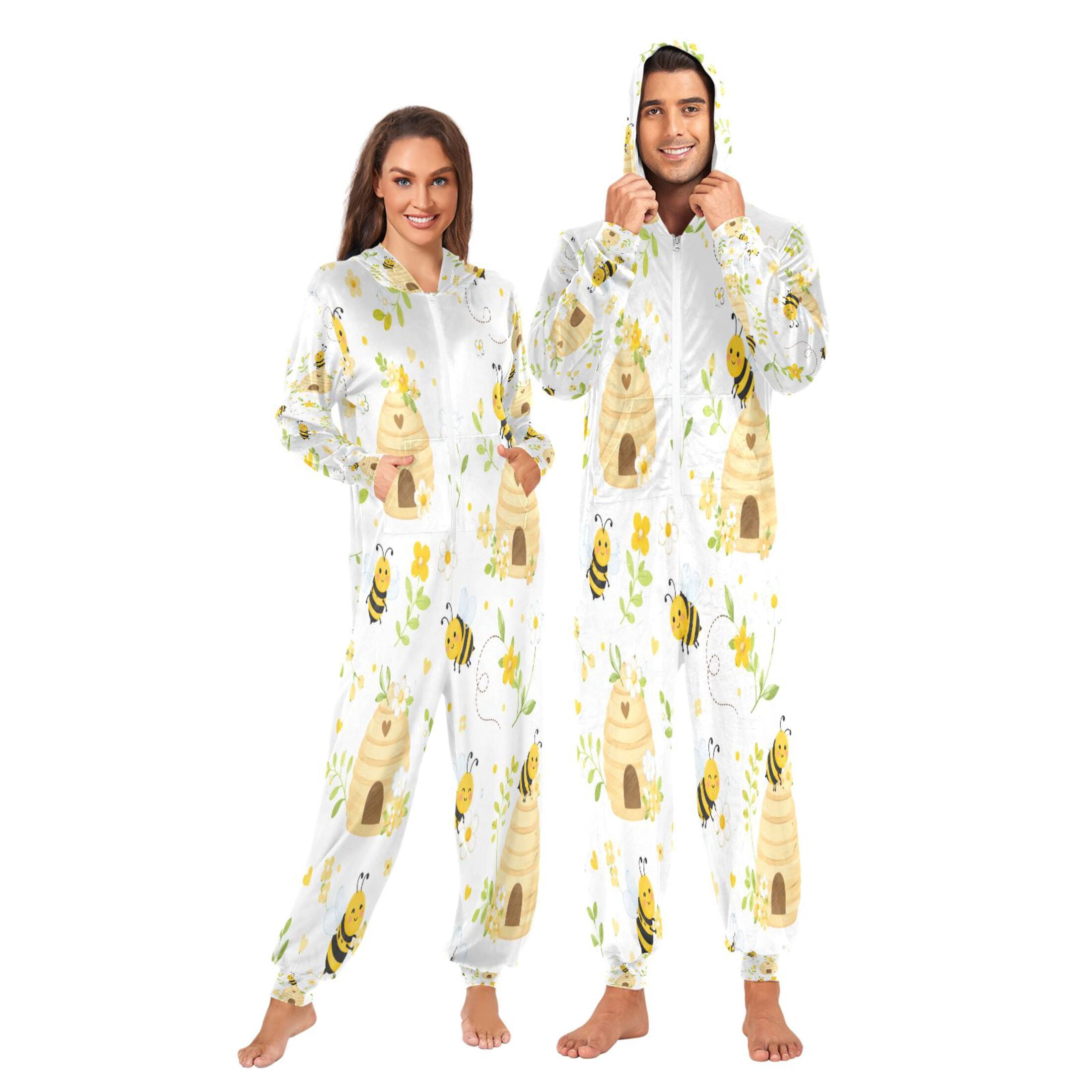 1-Pack Onesie Adult Hooded Pajamas, Soft Fleece Full Zip One Piece ...