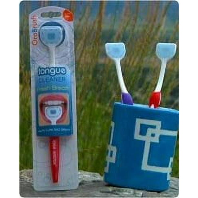 Orabrush Ultra-Soft Tongue Cleaner Scraper, Bad Breath Cure, Pack of 2 ...