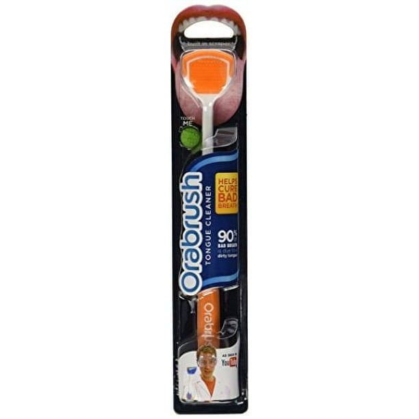 1 Pack Orabrush Tongue Cleaner Scraper (Pack of 32) - Walmart Business ...