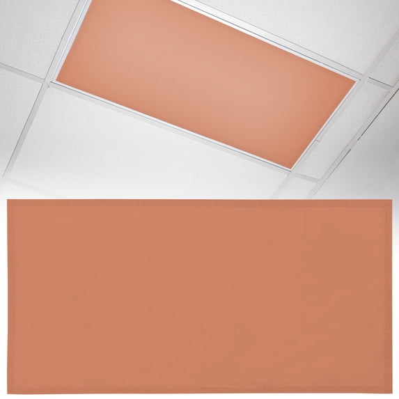 1 Pack Orange Fluorescent Light Covers for Ceiling Lights Modern Solid ...