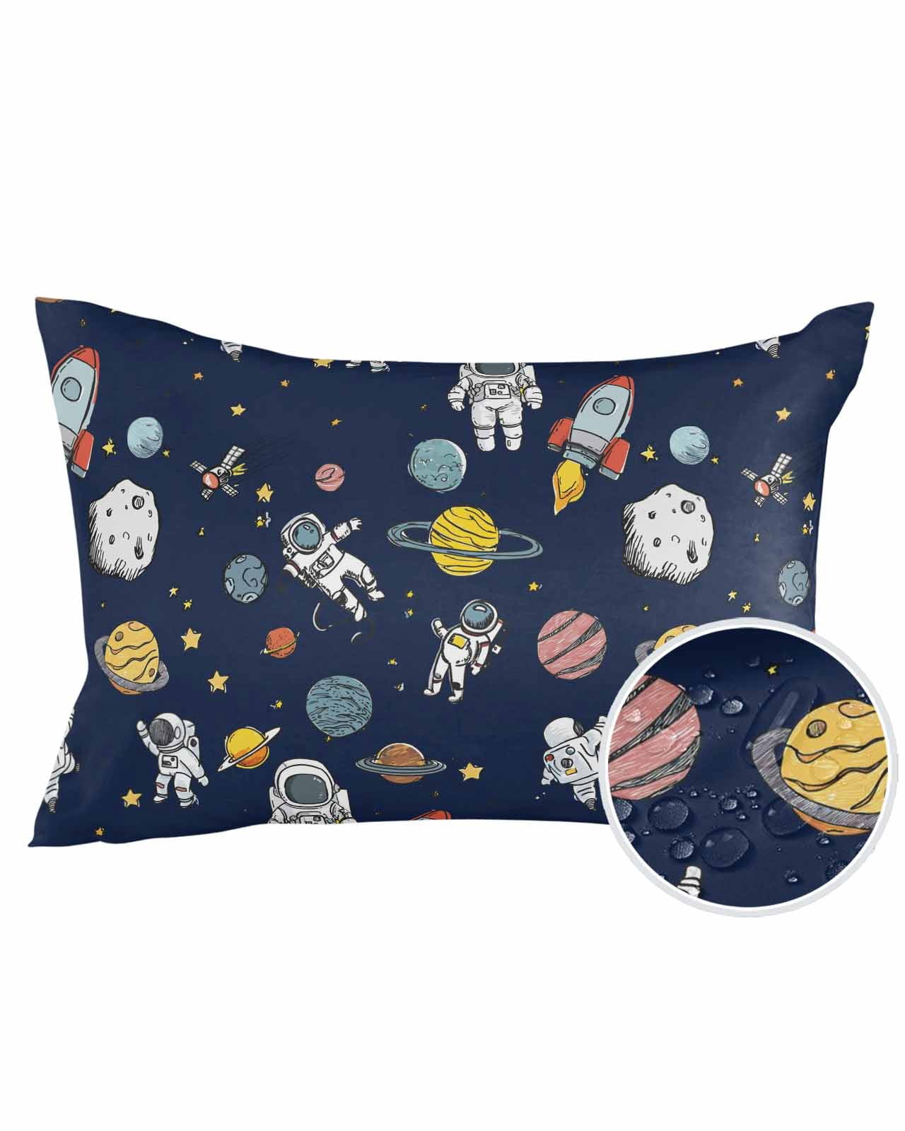 1 Pack Outdoor Pillows Waterproof, Blue Space Indoor/Outdoor Throw ...