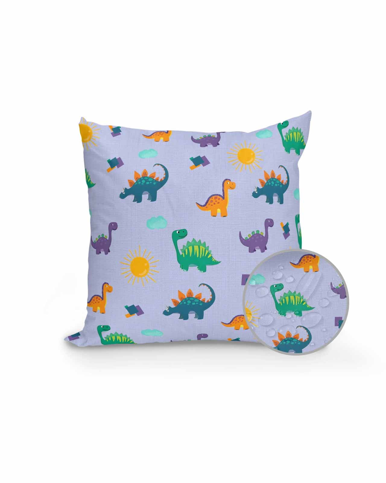 1 Pack Outdoor Pillows Waterproof, Cartoon Dinosaur Indoor/Outdoor ...