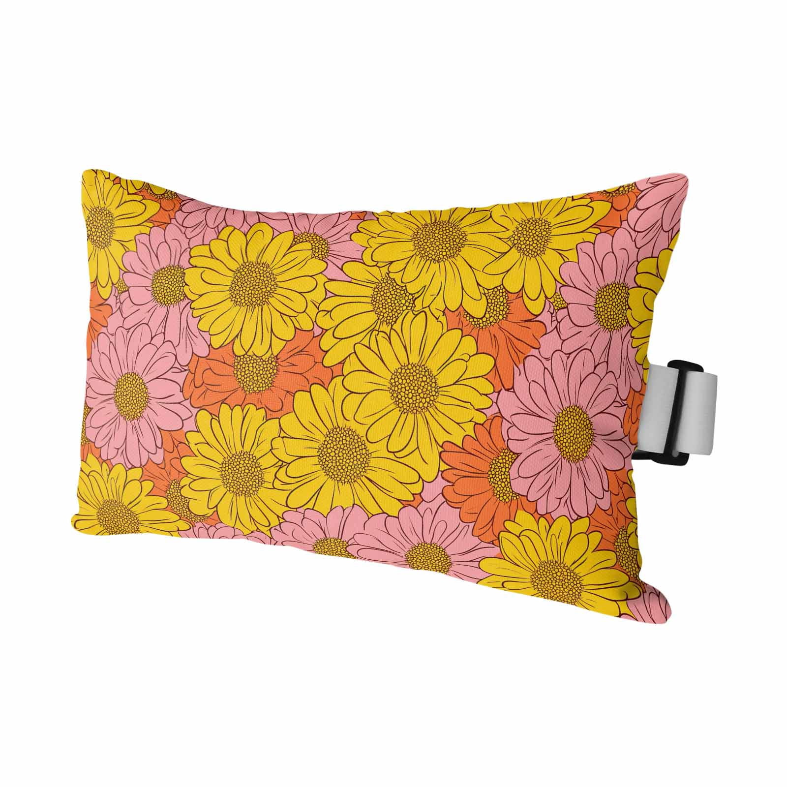 1 Pack Outdoor Waterproof Throw Pillows for Head,Spring Daisy ...