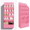 1 Pack Over-the-Door Shoe Organizer, Hanging Shoe Rack with 15 Large ...