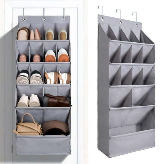 1 Pack Over-the-Door-Shoe-Organizers, Hanging Organizers with Large ...