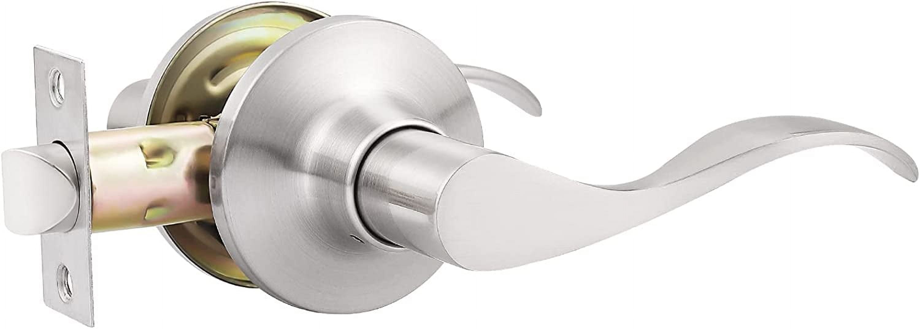 1 Pack Passage Lever Door Handles Satin Nickel Door Levers for Closet ...