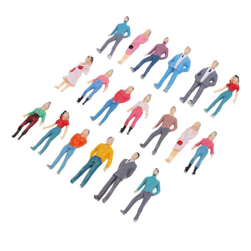 1 Pack People Figure Model Layout HO Scale Painted for Street Landscape ...