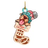 1 Pack Pet Pattern Stockings - Wooden Large Stockings Hangs for ...