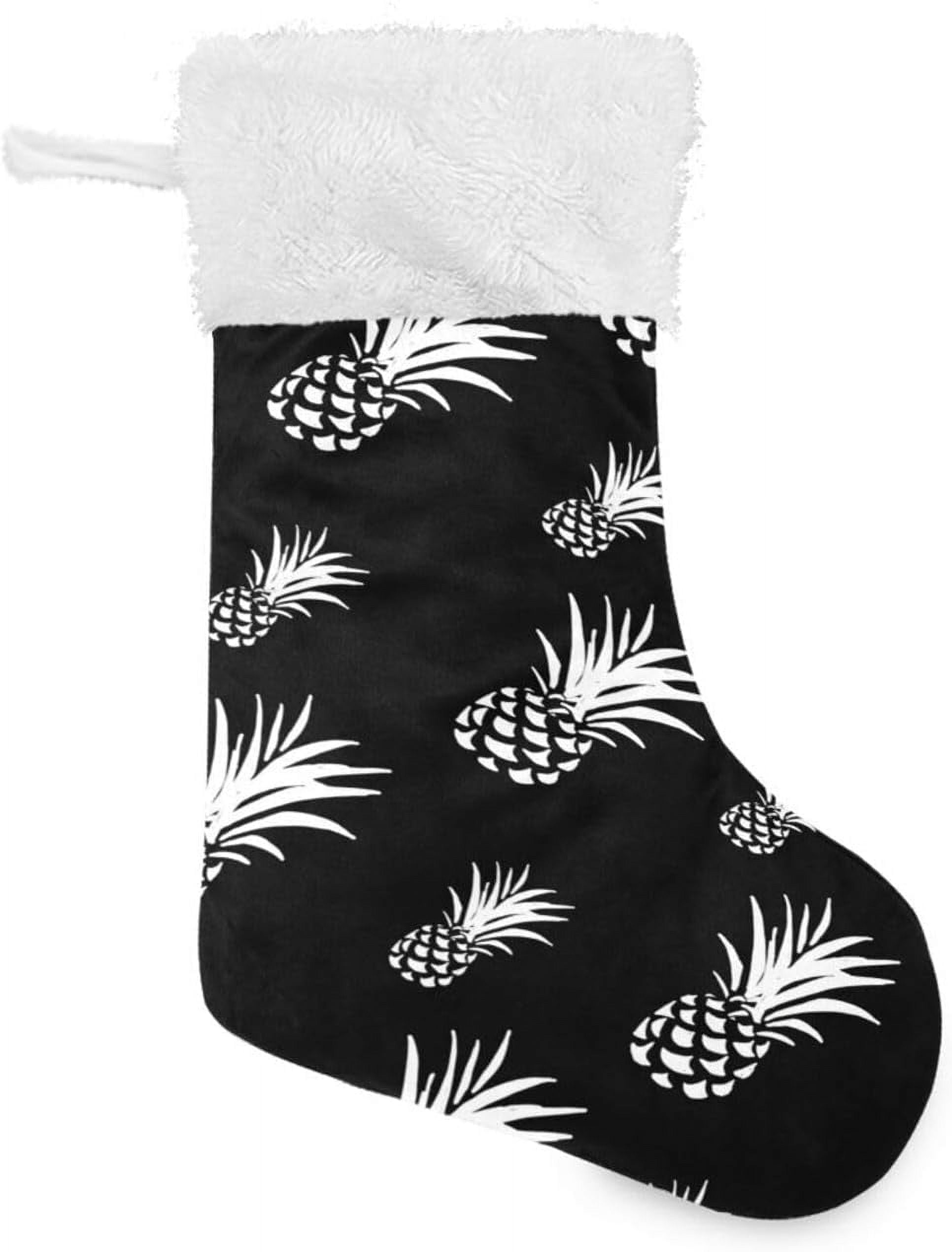 1 Pack Pineapple Christmas Stockings 17.7 Inch Gift Holders for Party ...