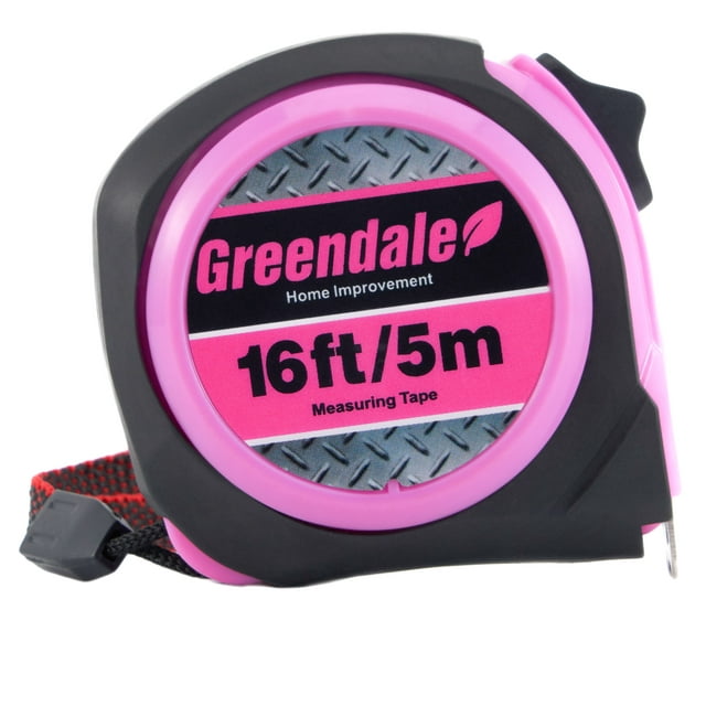 1 Pack - Pink 16ft Tape Measure - Retractable, Autowind and Easy Lock ...