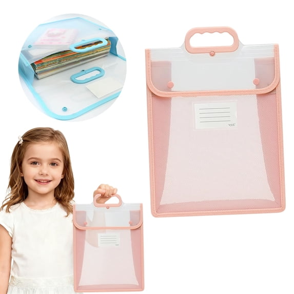 1 Pack Plastic Expanding File Folder with Handle Dividers Large ...