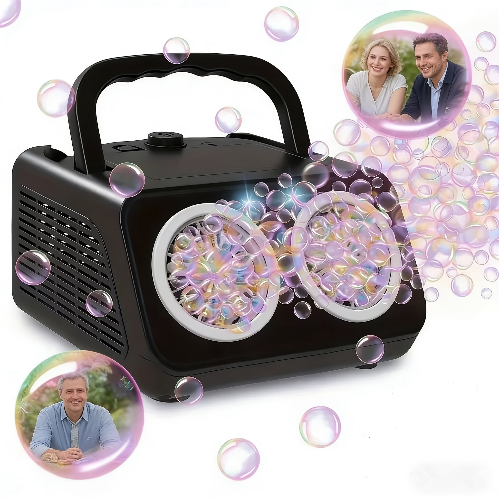 1 Pack Portable Automatic Bubble Maker Machine, Stage Atmosphere ...