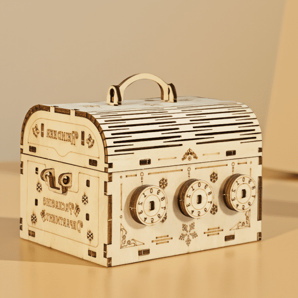 1-Pack Portable Combination Lock Box with Password Protection, Compact ...