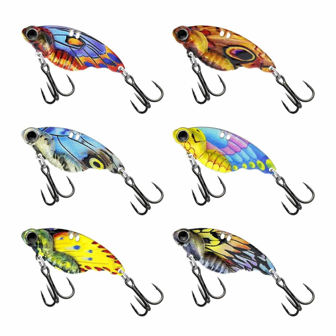 1 Pack Premium Bionic Butterfly Fishing Lures with Sharp Treble Hooks ...