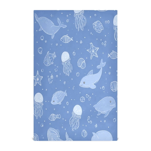 1 Pack Printed Kitchen Dish Towels Soft and Absorbent Dish Cloths ...