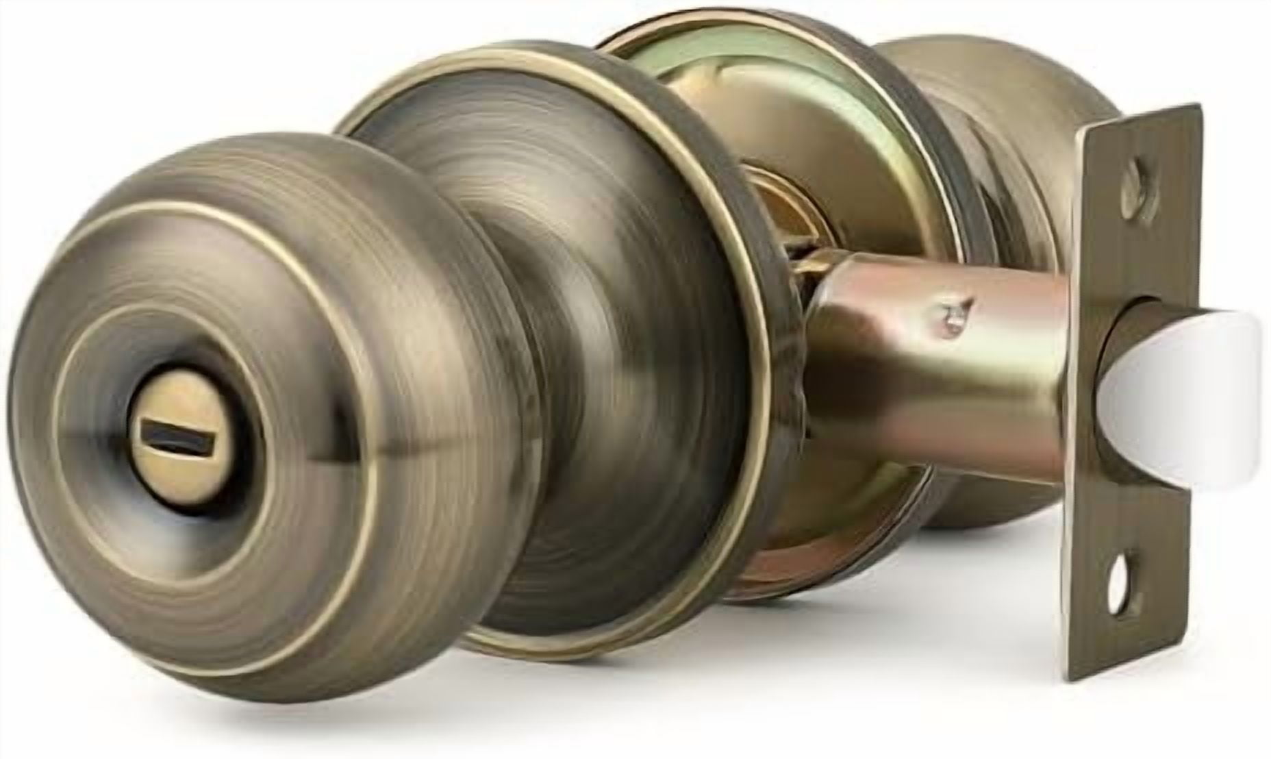 1 Pack Privacy Door Knobs Lock Interior Bedroom Bathroom Doorknobs ...