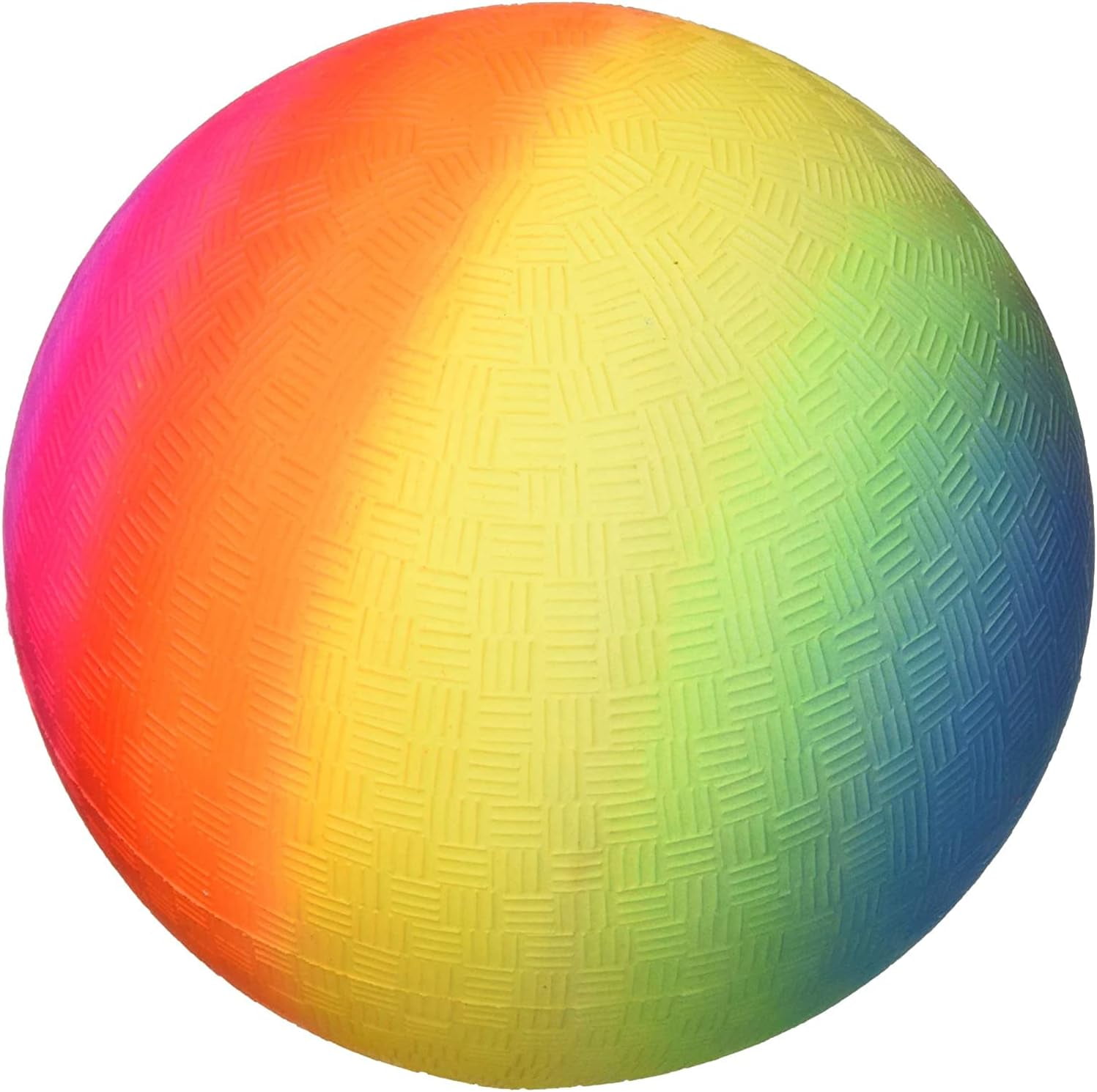 1 Pack- Rainbow Playground Kickball (9") Soft Rubber Bouncy Beach Balls ...