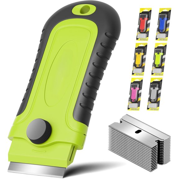 MulWark Multi-Purpose Mini Razor Scraper Set with Protective Blade ...