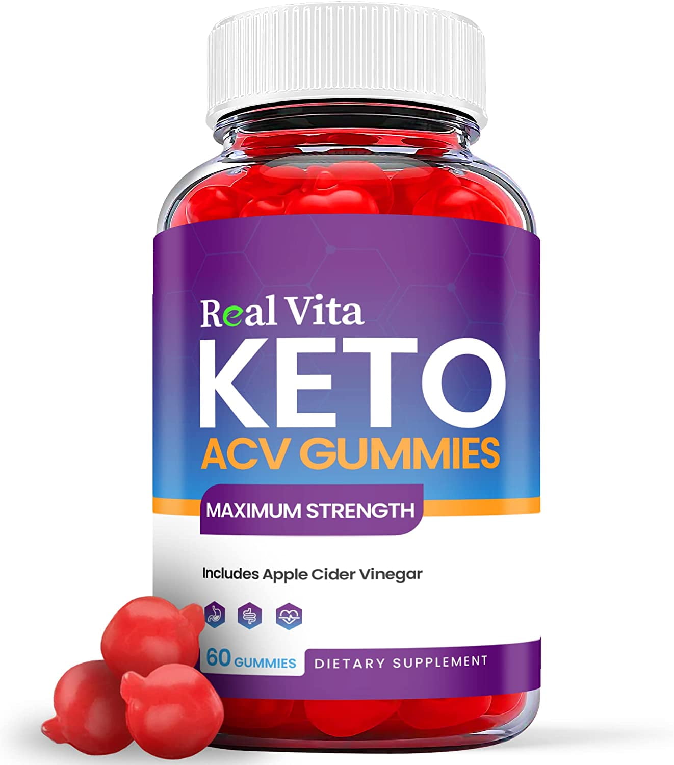 (1 Pack) Real Vita Keto ACV Gummies - Supplement for Weight Loss ...