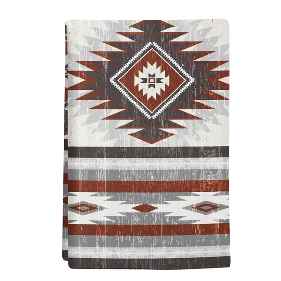 1 Pack Red Grey Kitchen Towels Southwestern Native Aztec Ethnic Style ...