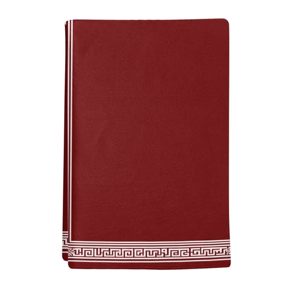 1 Pack Red White Kitchen Towels Geometric Greek Key Bordered Abstract ...