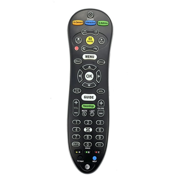 AT&T Replacement Remote Control S30-S1A, Backlit Buttons, U-Verse TVs ...