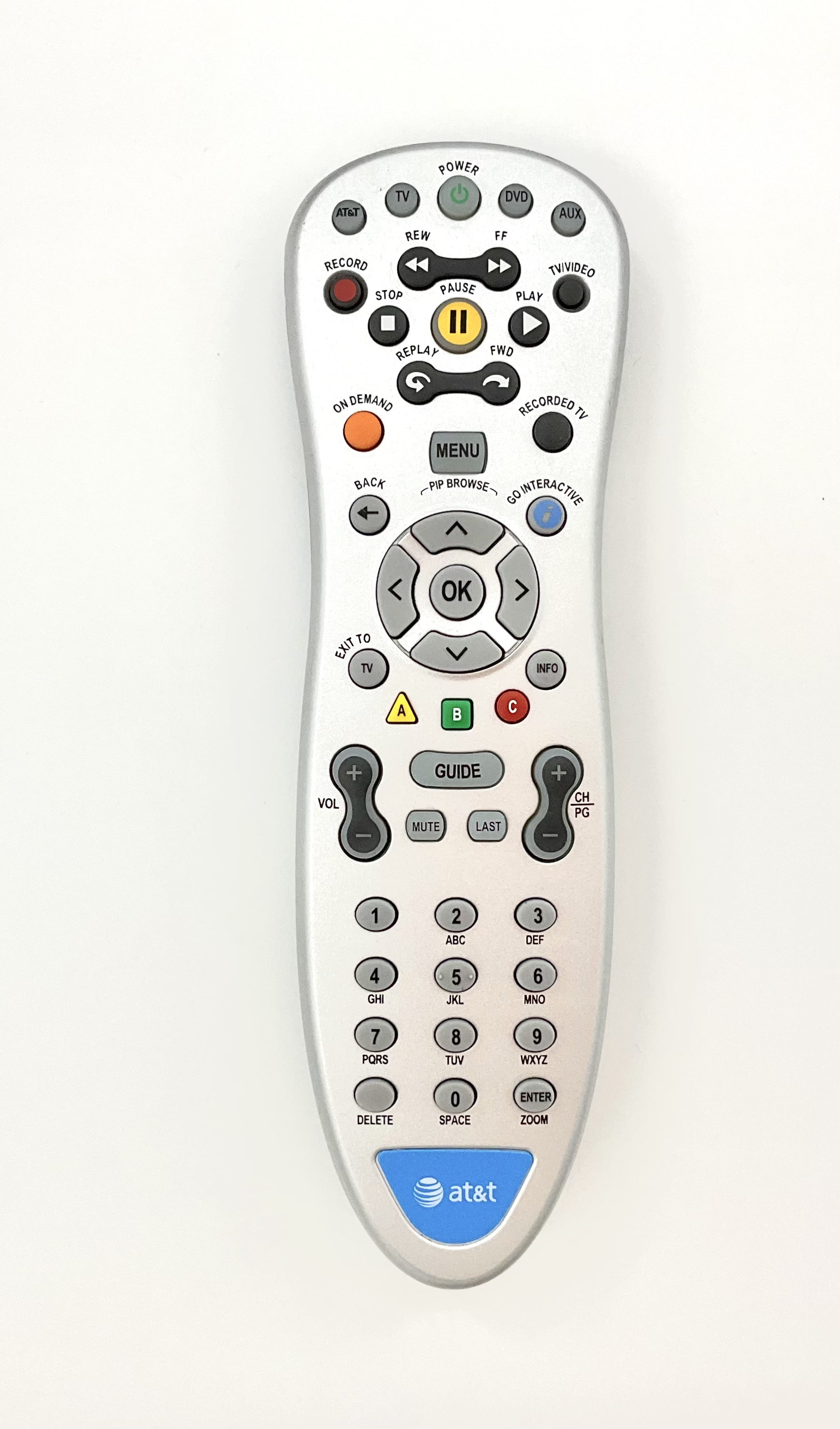 AT&T U-Verse Infrared Universal Remote Control for TV, SET-TOP Boxes ...