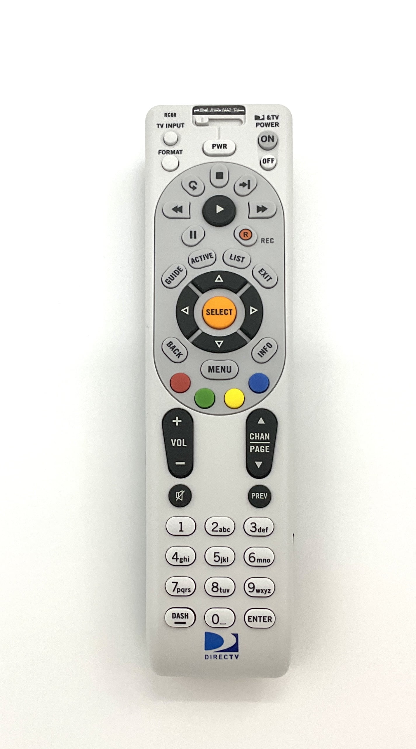 DirecTV RC65RX Universal 4-Device IR RF Remote Control for DirecTV ...