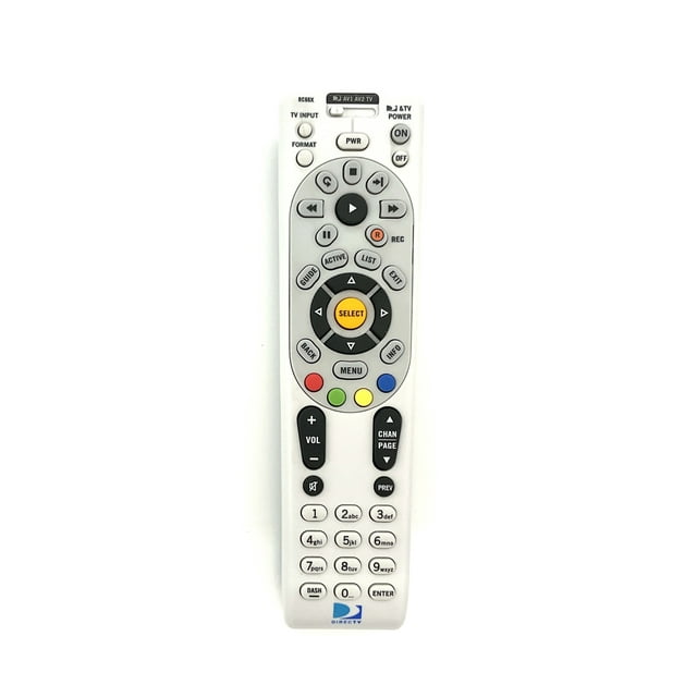 DirecTV RC66X Replacement Remote Control (1 Pack) for Most DirecTV ...