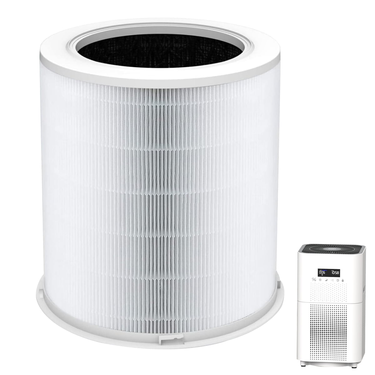 DR.J Pro H13 HEPA Air Purifier Filter, 1 Pack, 1800 sq. ft, 4-Stage ...